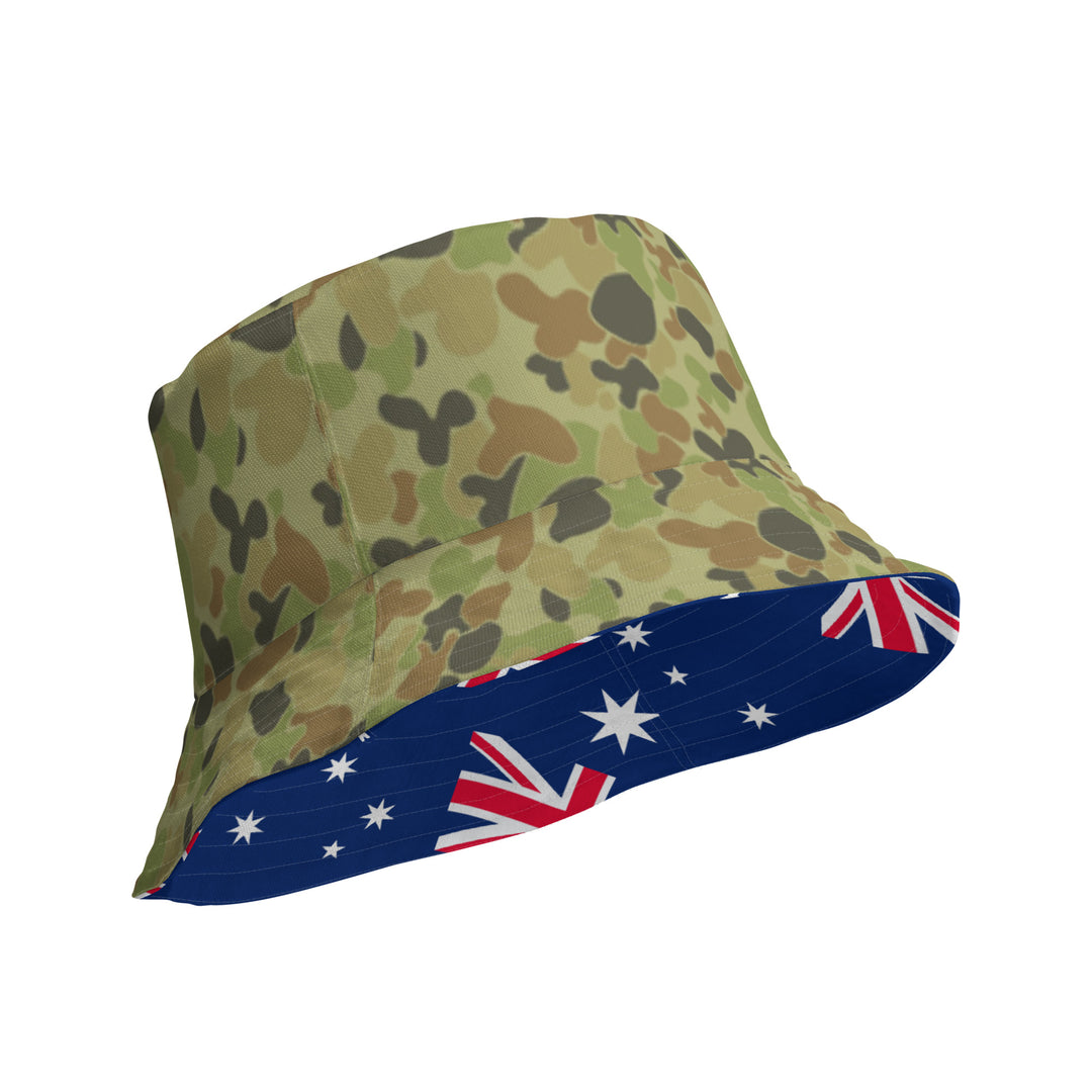 89 Apparel Auscam / Australian Flag Reversible Bucket Hat – PrepPro ...